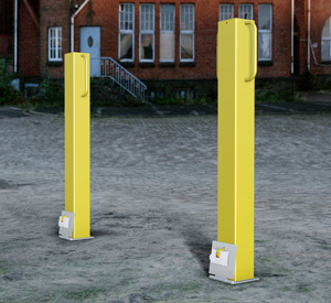 Square Removable Post for Occasional Access Control